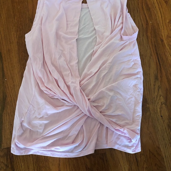 Tops | Open Back Light Pink Tank Top | Poshmark